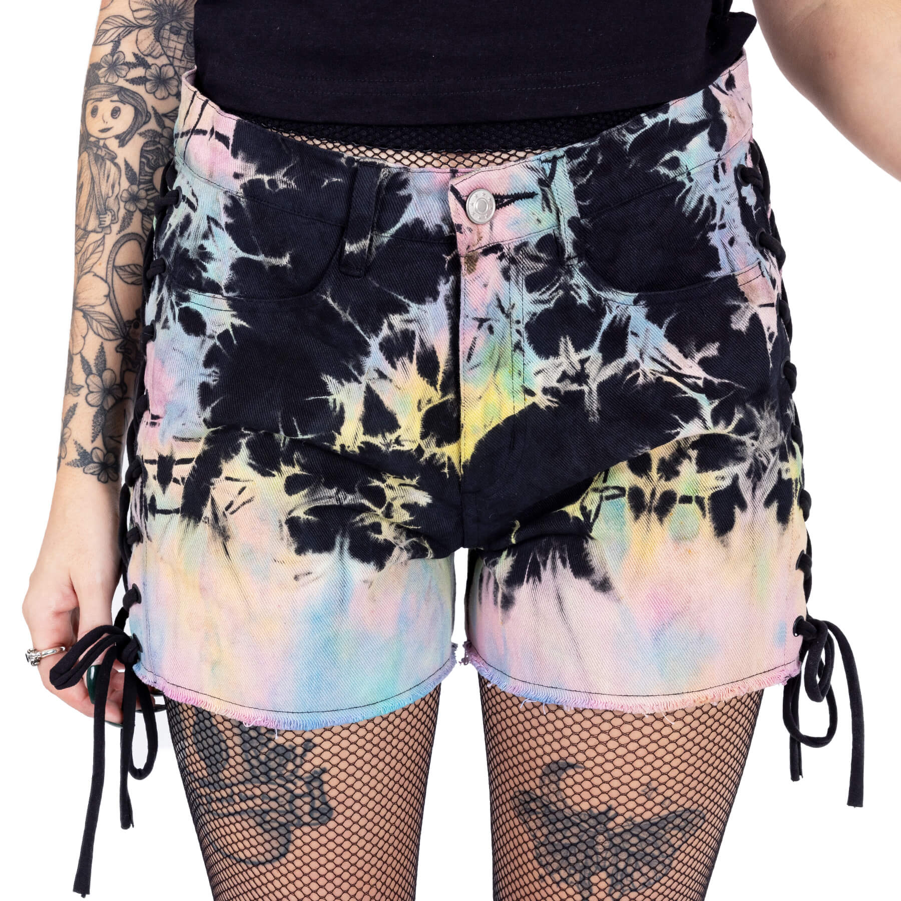 ANTALYA SHORTS - BLACK/MULTI – Innocent Clothing - Alternative Clothing ...