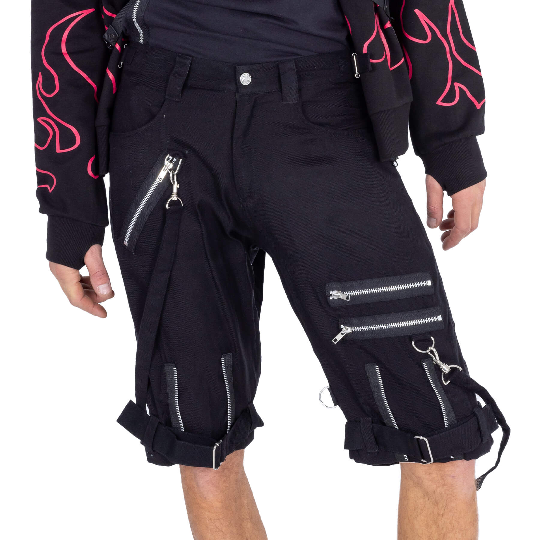 KAHLEB SHORTS - BLACK – Innocent Clothing - Alternative Clothing Wholesale