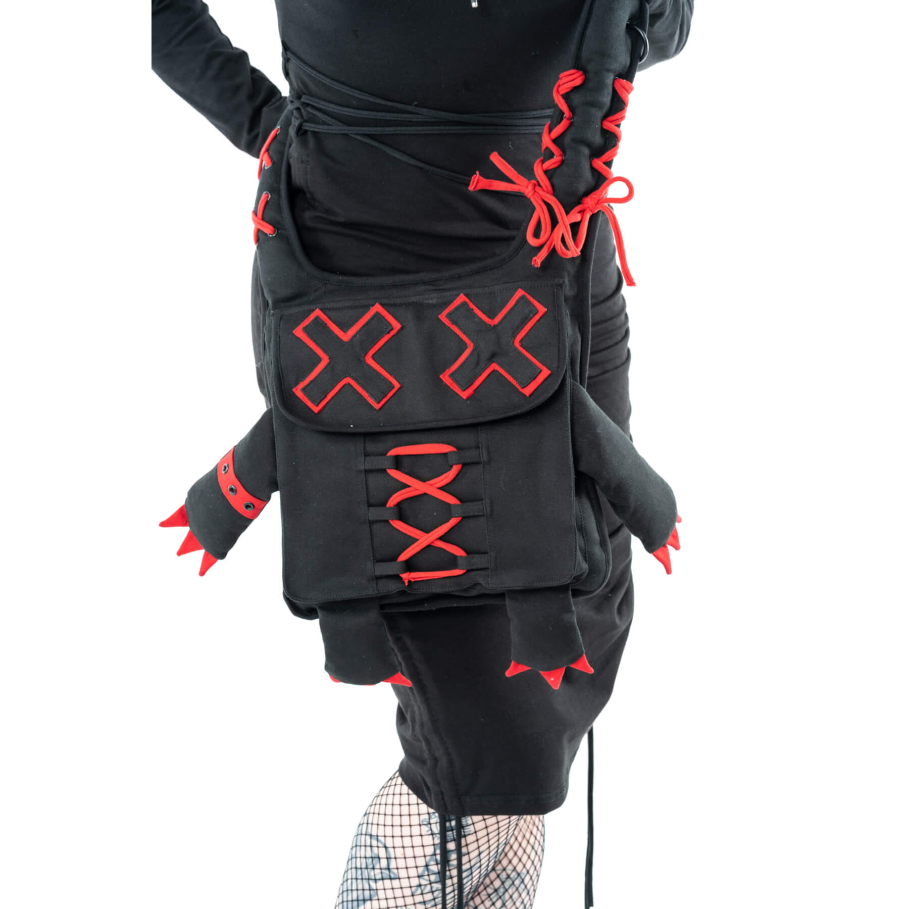SHADOW BAG - BLACK/RED – Innocent Clothing - Alternative Clothing Wholesale