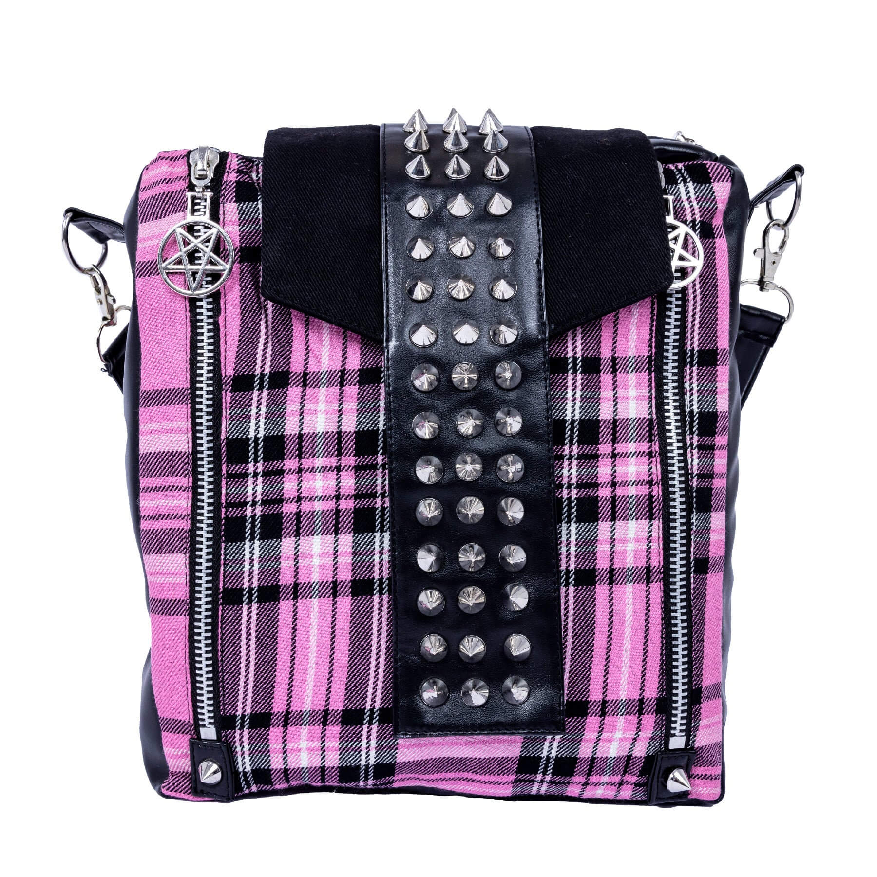 BELLADONNA BAG - PINK CHECK – Innocent Clothing - Alternative Clothing ...